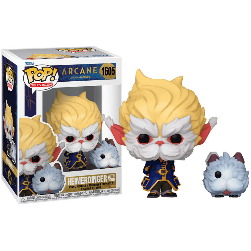 Arcane: League of Legends Heimerdinger with Poro Pop! Vinyl Figure ...