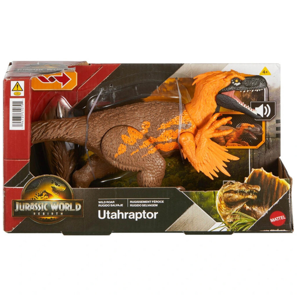 Jurassic World Rebirth Wild Roar Utahraptor Action Figure | Nexus ...