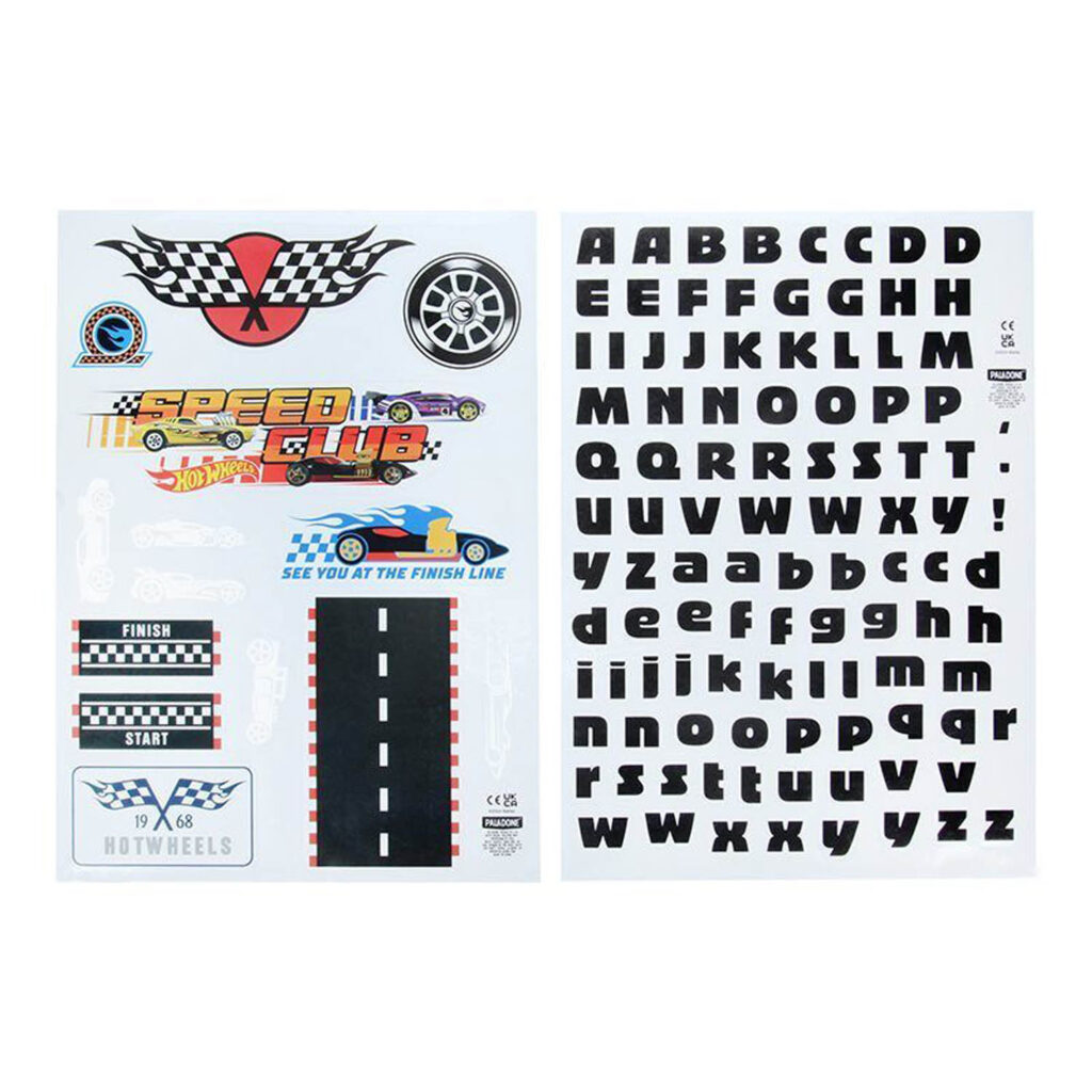 Hot Wheels Personalisation Wall Decals | Nexus vefverslun